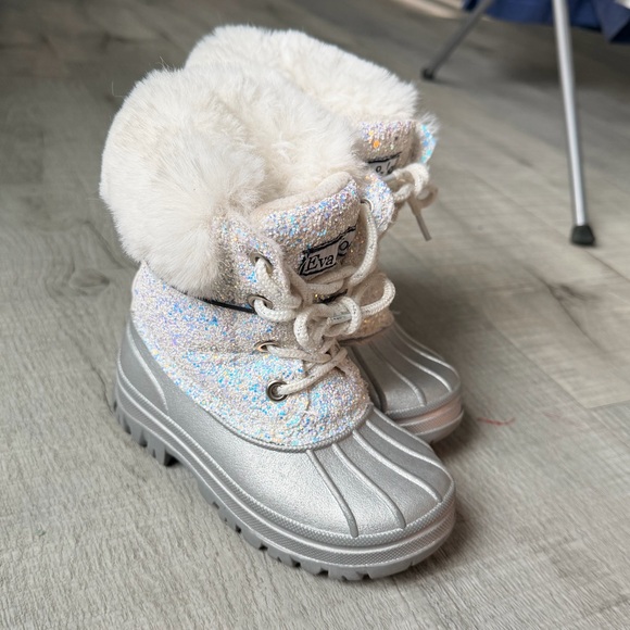 Eva & Zoe | Shoes | Eva Kids Silver Snow Boots | Poshmark